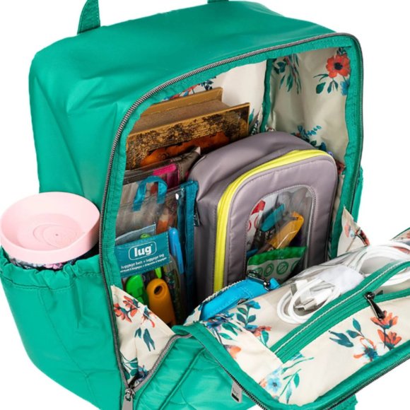 lug | Bags | Brand New Lug Voyager Backpacktote In Flourish Berry ...